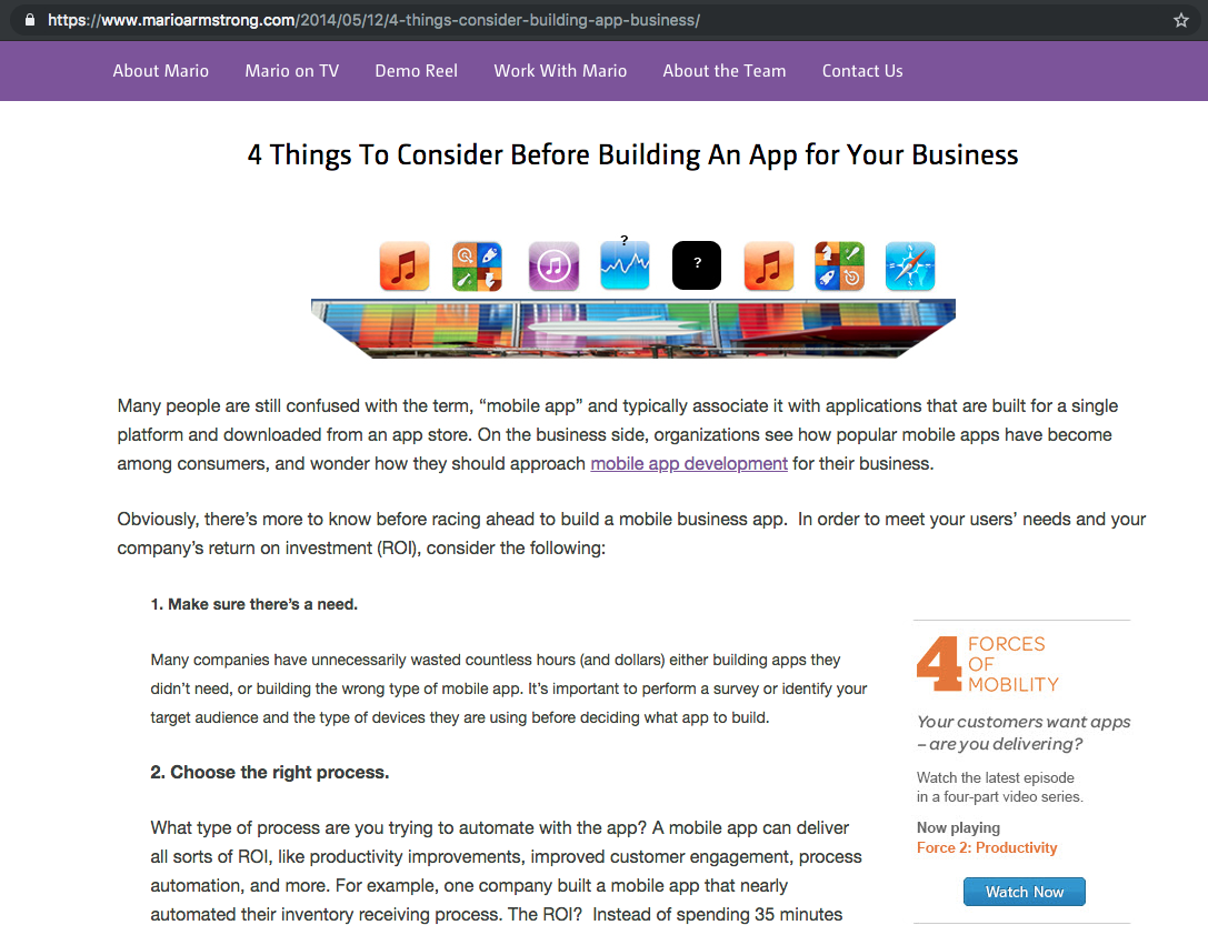 Mario Armstrong Brand Influencer/Spokesperson Package Examples - Mario ...